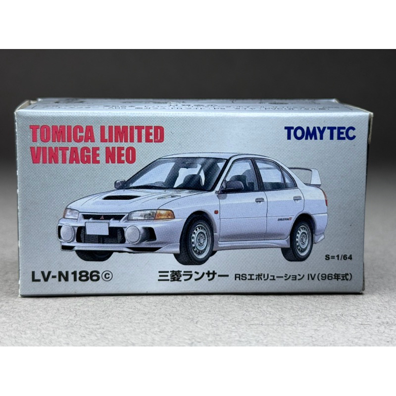 MITSUBISHI LANCER EVOLUTION 4 IV White LV-N186c Tomica Limited Vintage ...
