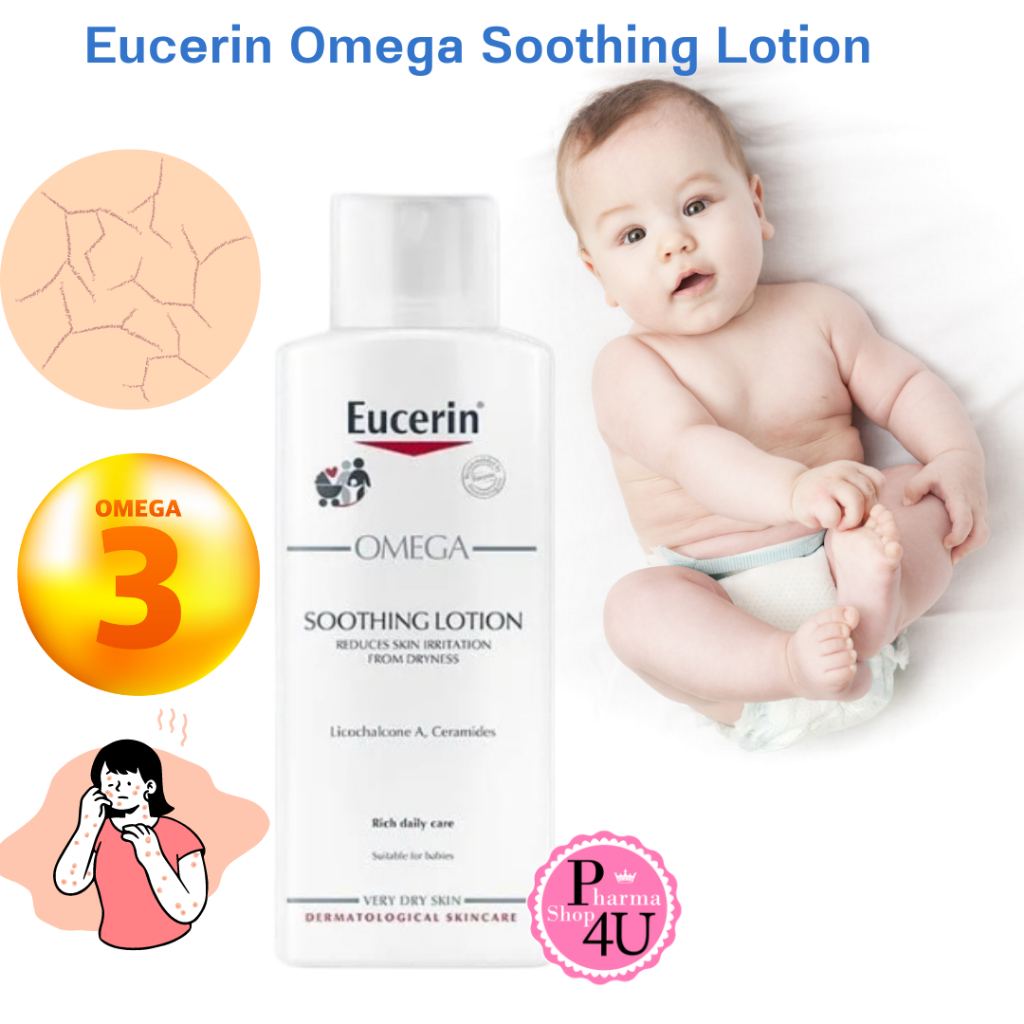 Eucerin Omega Soothing Lotion ยูเซอรีน โอเมก้า ซูทติ้ง โลชั่น 250ml ...