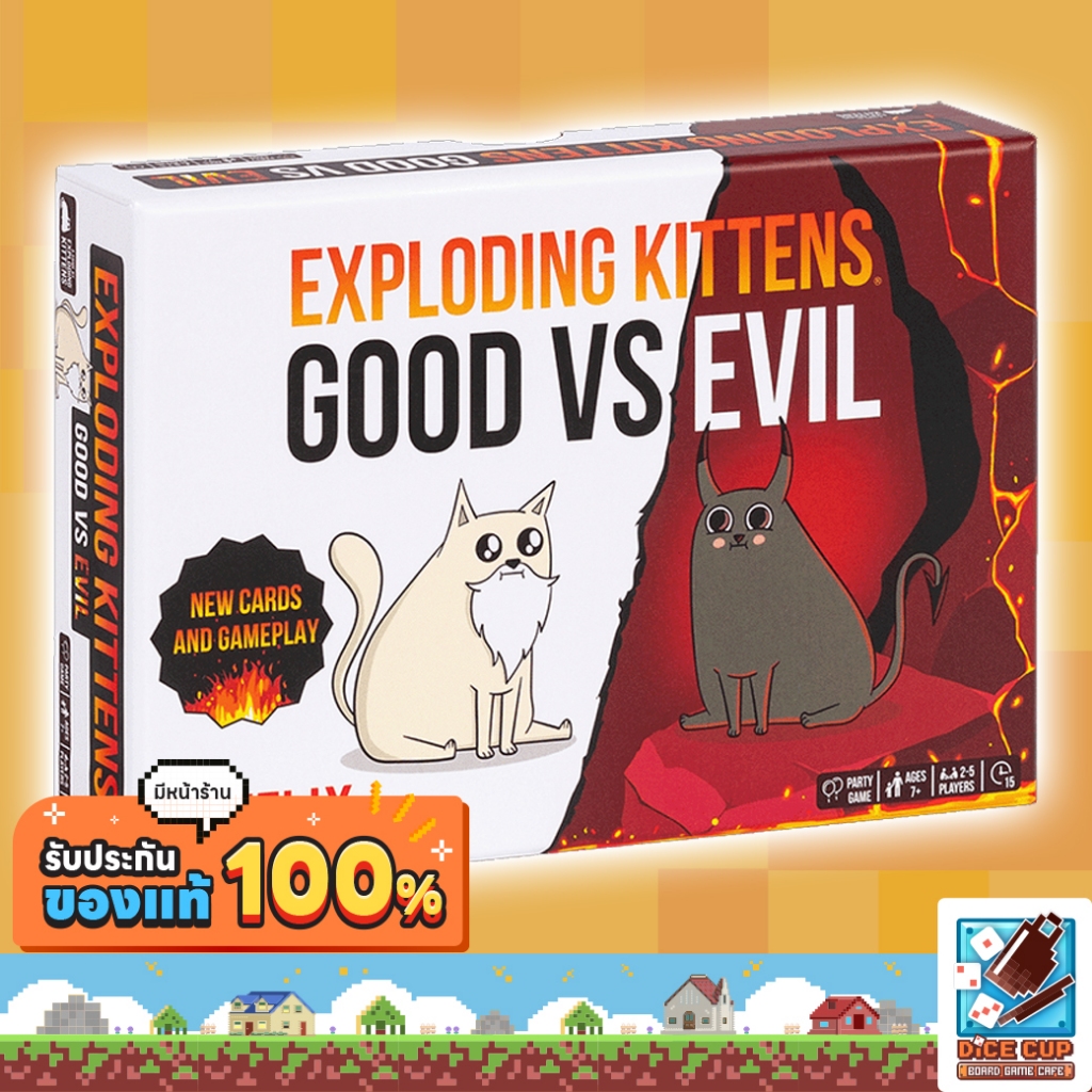 [ของแท้] Exploding Kittens: Good VS. Evil Board Game | Shopee Thailand