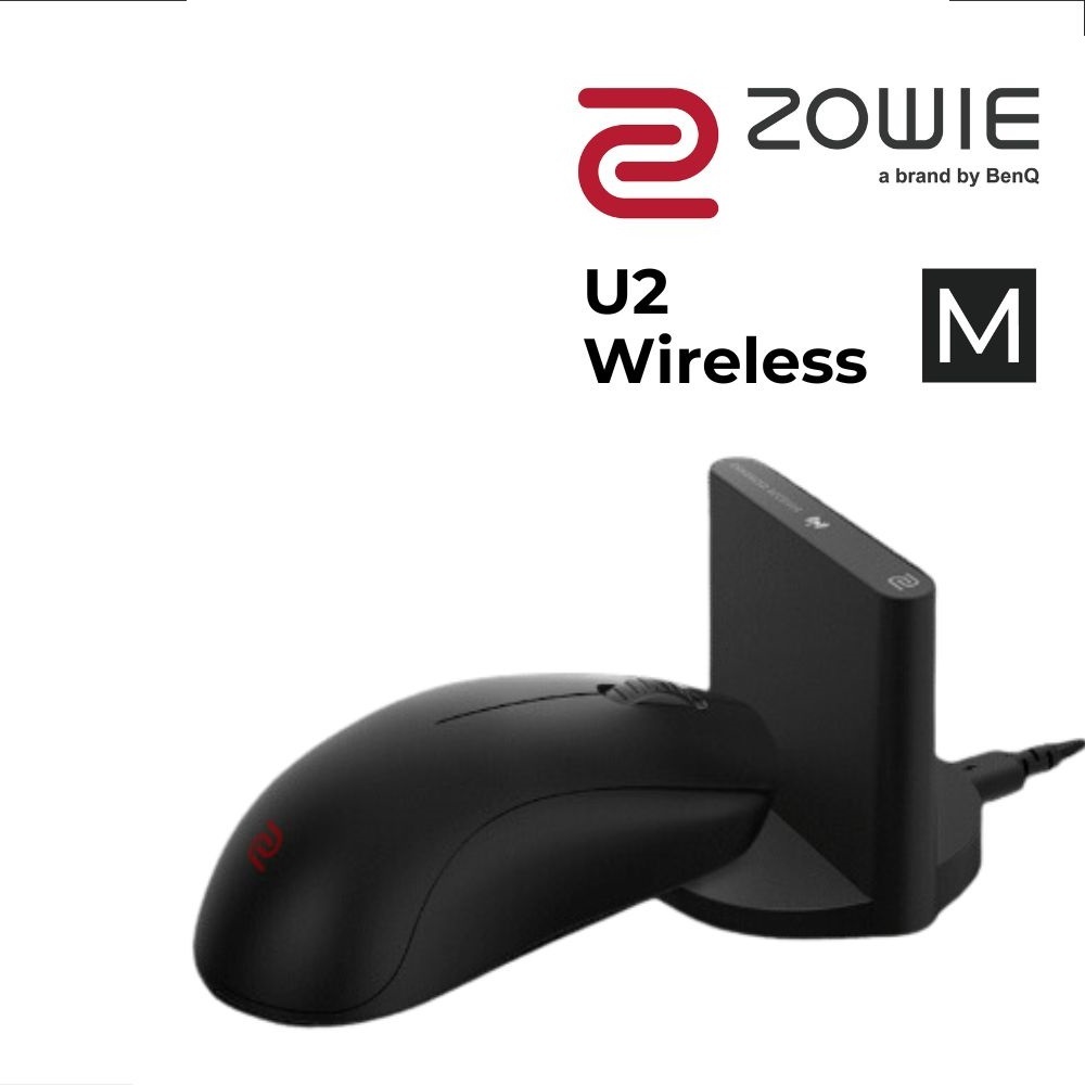 BenQ Zowie U2 Wireless Gaming Mouse | 60g Lightweight | 3200 DPI Sensor | 5 Buttons | 70 Hr ...