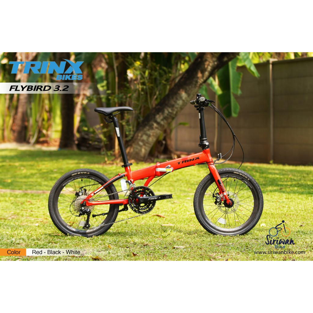 TRINX FLYBIRD 3.2 *ผ่อนได้ คอยน์คืน* จักรยานพับได้เฟรมอลูฯ ล้อ 20(406) นิ้ว เกียร์ SHIMANO SORA ...