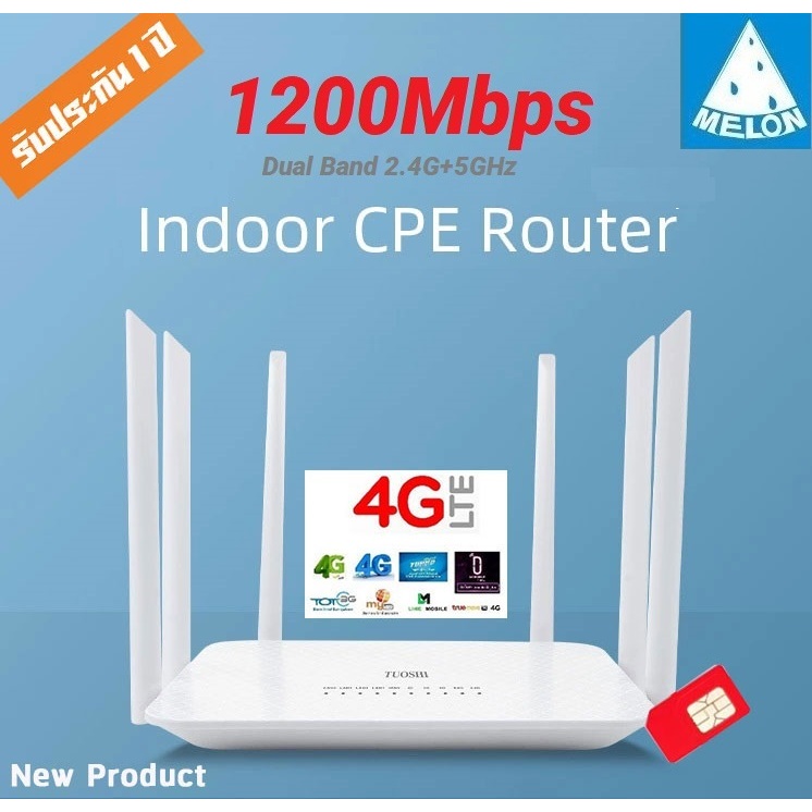 4G Wireless Router 1200Mbps 6X Fast and Stable High - Performance ...