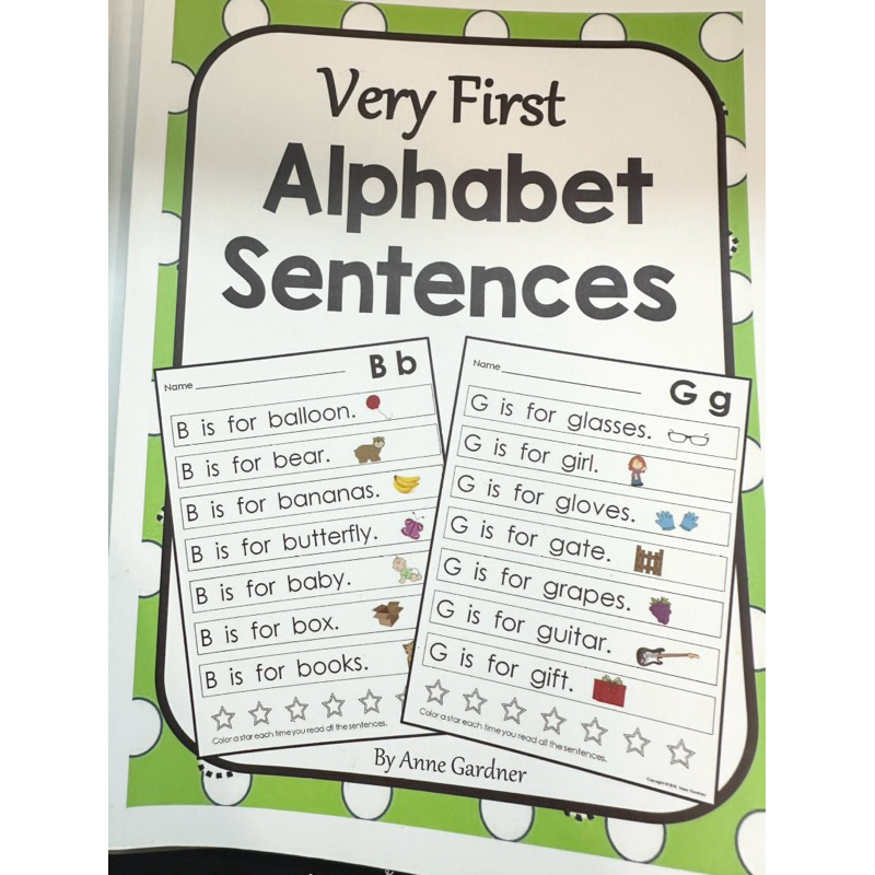 หนังสือภาษาอังกฤษ Very First Alphabet Sentences มือสอง สภาพ 98% ...