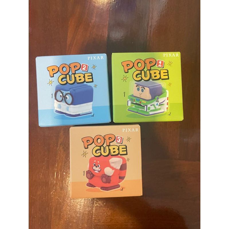 disney pixar pop cube แบบสุ่ม popmart disney popcube | Shopee Thailand