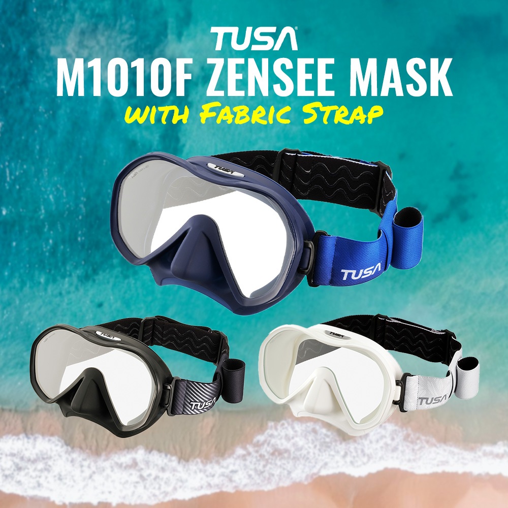 TUSA - Zensee Mask with Fabric Strap - หน้ากากดำน้ำ - Scuba สกูบ้า ...