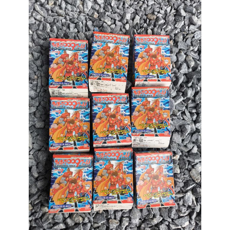 bandai cyborg 009 world 9 trading figures set ไซบอร์ก ฟิกเกอร์ 200เยน ...