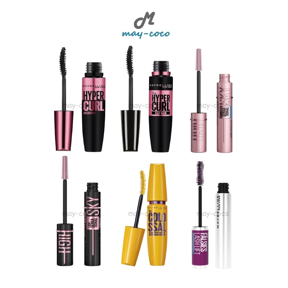 ถูก/แท้/มีไลฟ์ มาสคาร่า Maybelline Mascara Hyper Curl Sky High Colossal ...