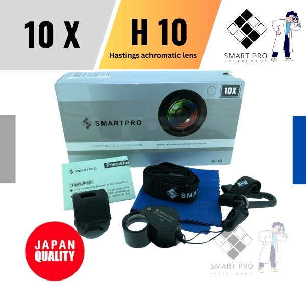 Smartpro 10X เลนส์หน้าคุณภาพญี่ปุ่น 16 mm. เลนส์กระจก 3 ชั้น + ซองหนัง + ของแถม ผ้าเช็ดเลนส์ ...