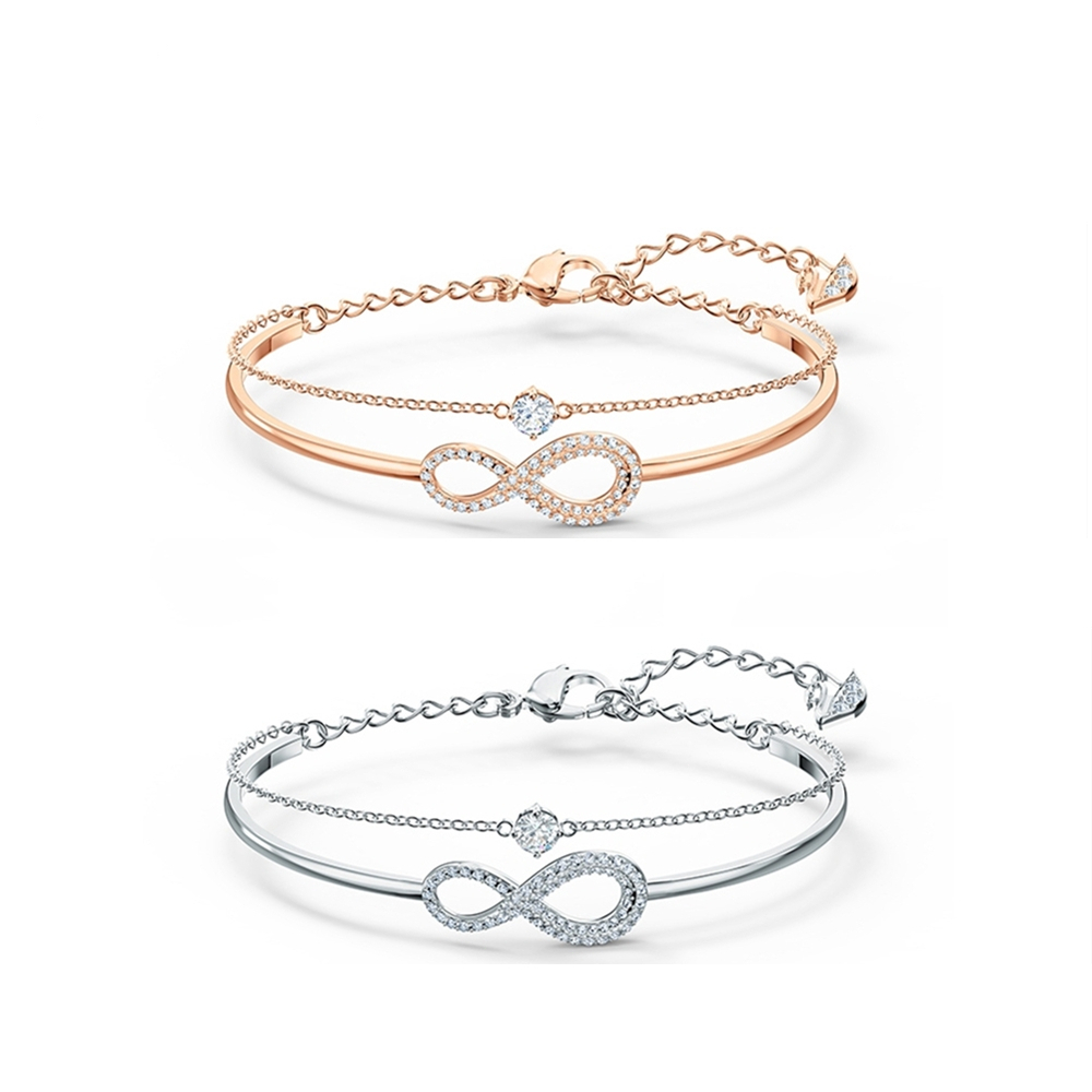 swarovsk กำไล แท้ ความรักนิรันดร์ กำไลข้อมือ สร้อยข้อมือ คริสตัลแฟชั่น ...