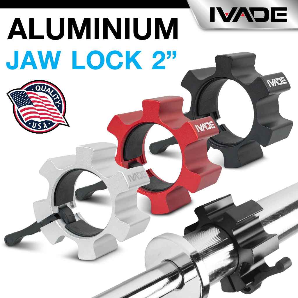 คลิปล็อกคานบาร์เบล 2 นิ้ว ALUMINIUM JAW LOCK มีทั้งหมด 3 สี BLACK / RED ...