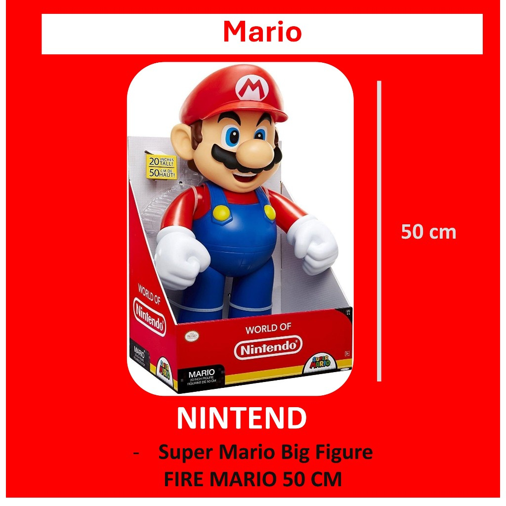 [พร้อมส่ง] NINTENDO - Super Mario Big Figure - FIRE MARIO 50 CM ...