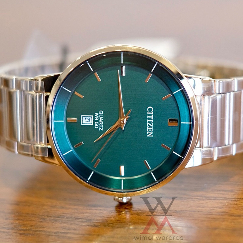 นาฬิกา CITIZEN รุ่น BI5123-52X Cal.G112 Quartz WR50 (เรือนโรสโกล-หน้า ...