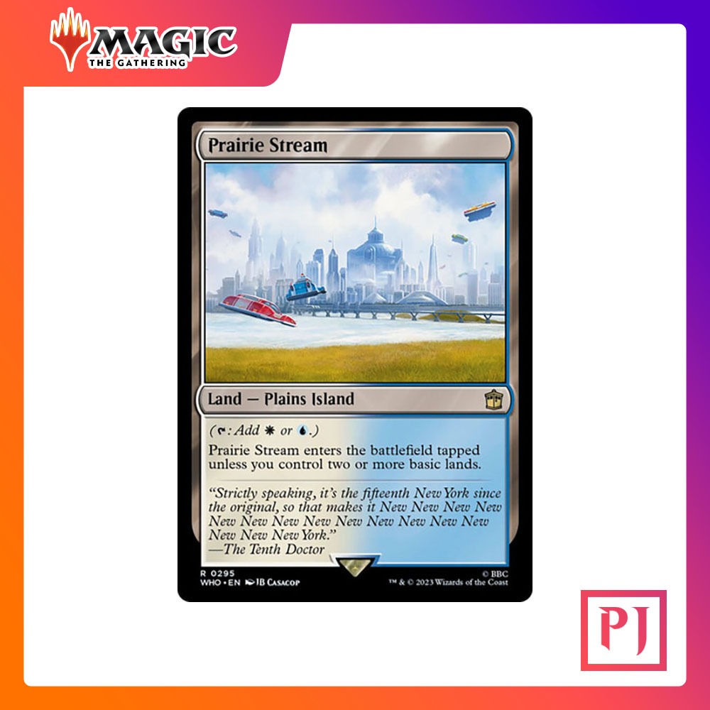 [MTG] Prairie Stream [WHO] [LAND] [RARE] [NORMAL] [ENG] (การ์ดเมจิค ...