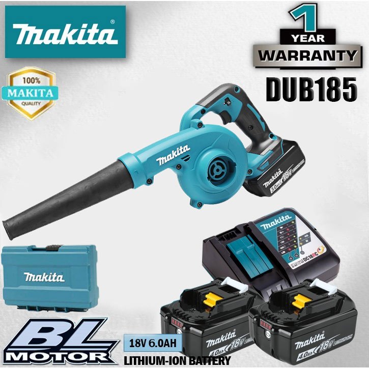 [การอนุญาตแบรนด์] Makita DUB185 เครื่องเป่าลมไฟฟ้าไร้สาย 18V เครื่องมือไฟฟ้าไร้แปรงถ่านเก็บฝุ่น ...