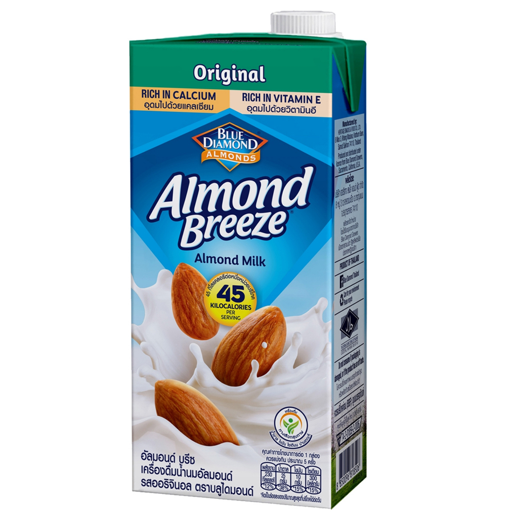 Blue Diamond Almond Breeze Almond Milk Original 946 ml.บลูไดมอนด์ อัลมอนด์บรีซ นมอัลมอนด์รส ...