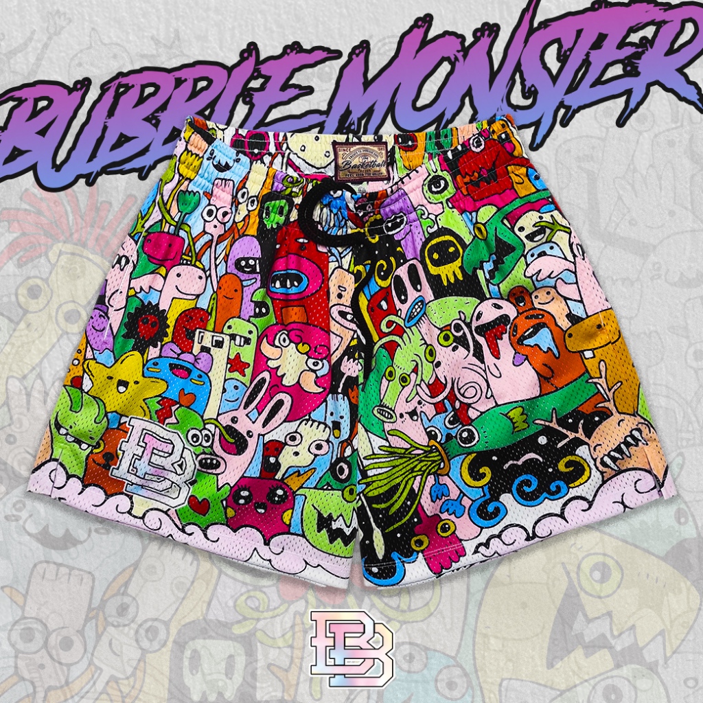 กางเกงบาส กางเกงขาสั้น Badz Bubble Monster มีไซซ์ใหญ่ | Shopee Thailand