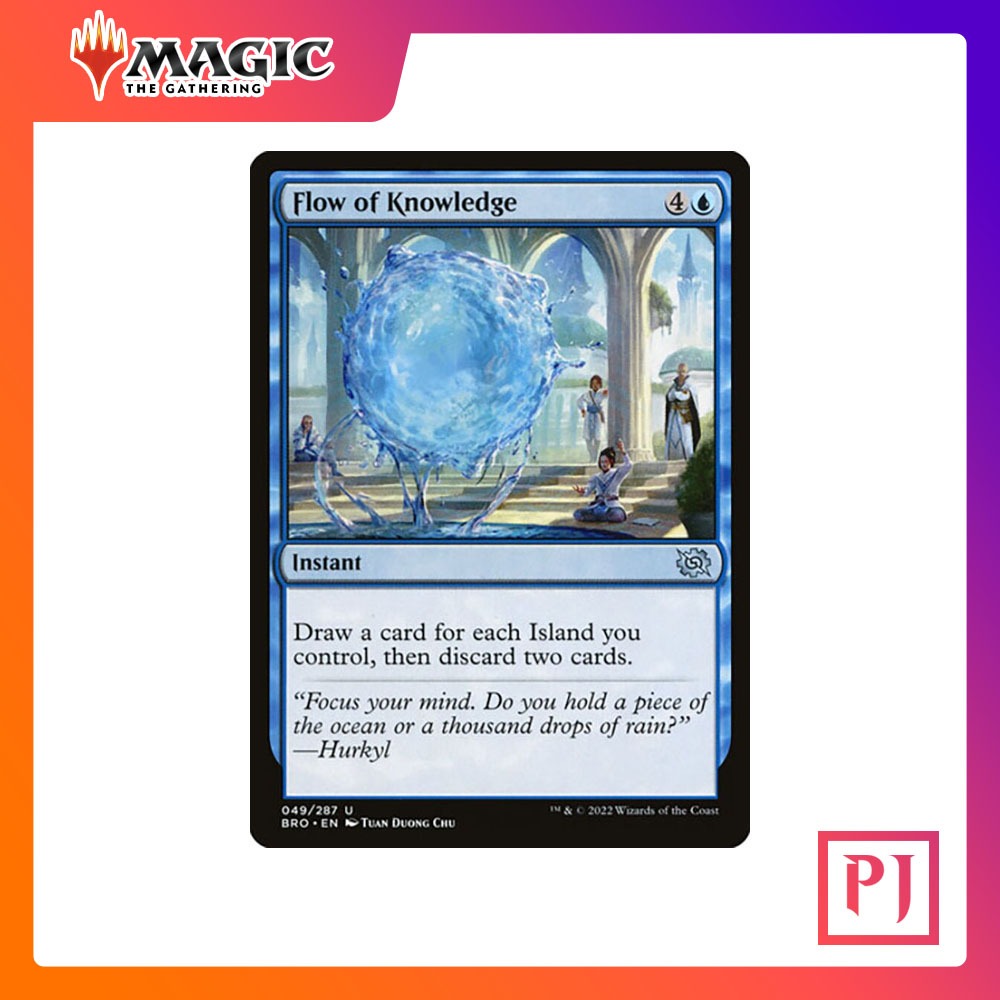 [MTG] Flow of Knowledge [BRO] [BLUE] [UNCOM] [NORMAL] [ENG] (การ์ดเมจิค ...
