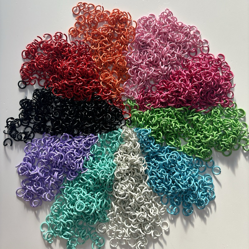 Y118 ห่วงเคลือบสี 8 มิล 10g. อะไหล่ตกแต่งdiy | Shopee Thailand