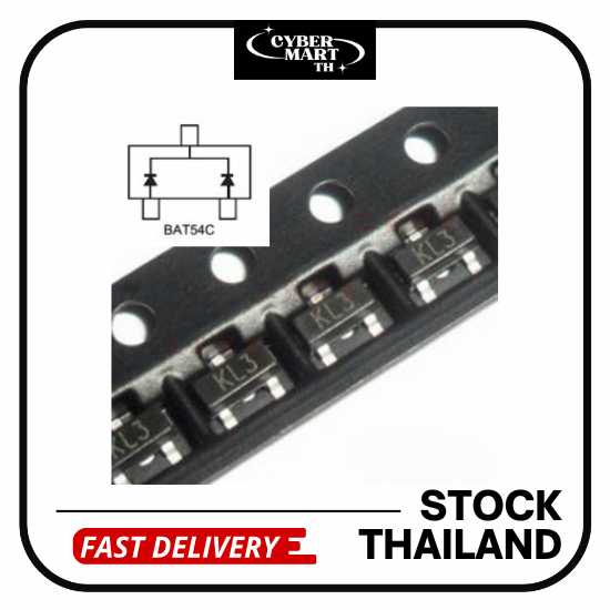 (10Pcs) KL3 BAT54C SOT-23 Schottky Diodes 30V 200mA | Shopee Thailand