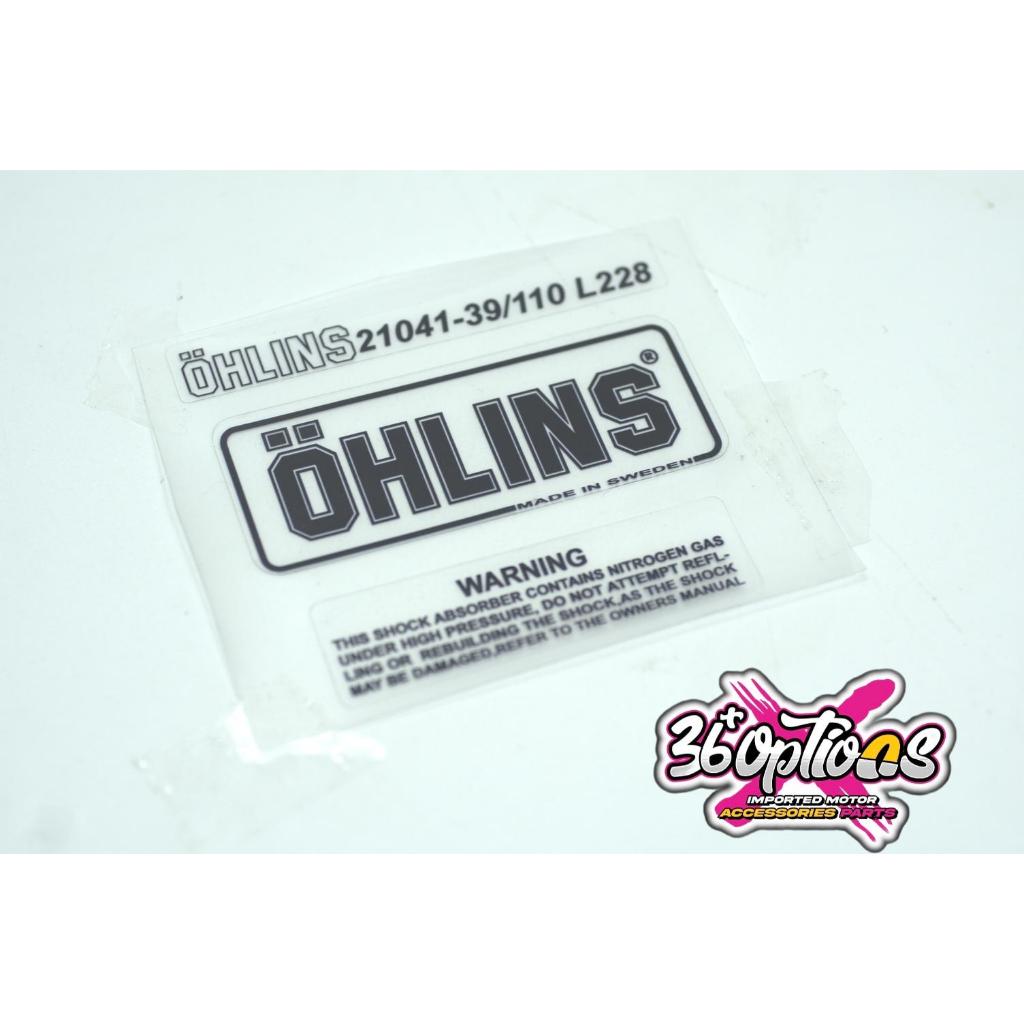 สติกเกอร์โอลิน ขนาดมาตรฐาน Sticker Ohlins original size | Shopee Thailand