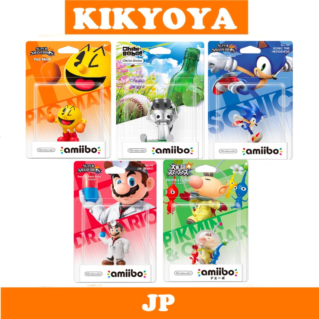 + AMIIBO Simon Sephiroth chibi robo pacman sonic pikmin and olimar wolf ...