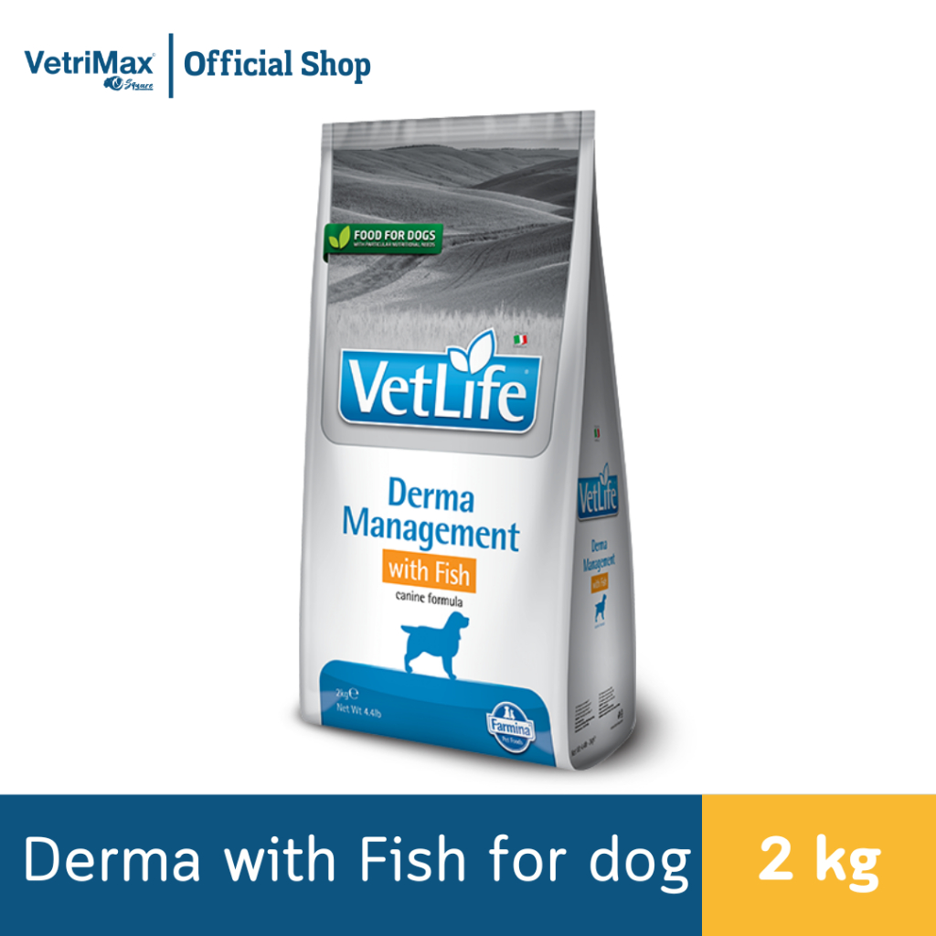 Vet Life Derma Management With Fish For Dog ที่มีปัญหาผิวหนังอักเสบ ...