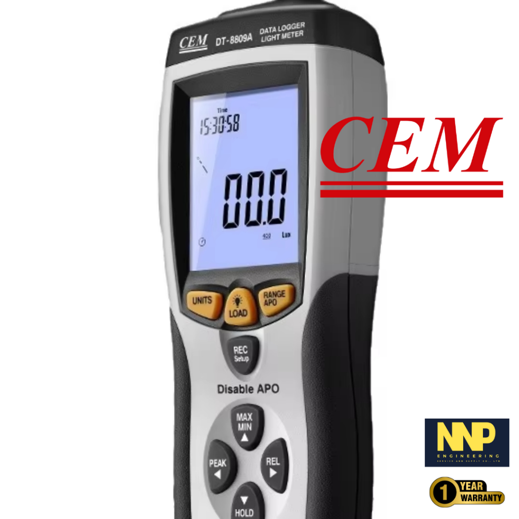 เครื่องวัดแสง (Lux Meter) CEM รุ่น DT-8809A | Shopee Thailand