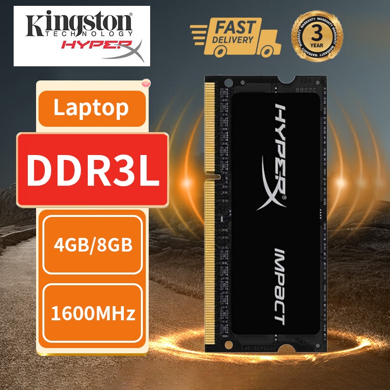 แรมโน๊ตบุ๊ค RAM DDR3L 4GB 8GB Kingston Hyperx Laptop 1600MHZ ความจำแล็ปท็อป SODIMM memory for ...