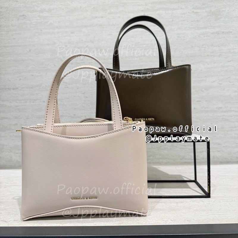 กระเป๋า Charles & Keith รุ่น Mini Sybill Tote Bag : CK2-30782416 แท้จา ...