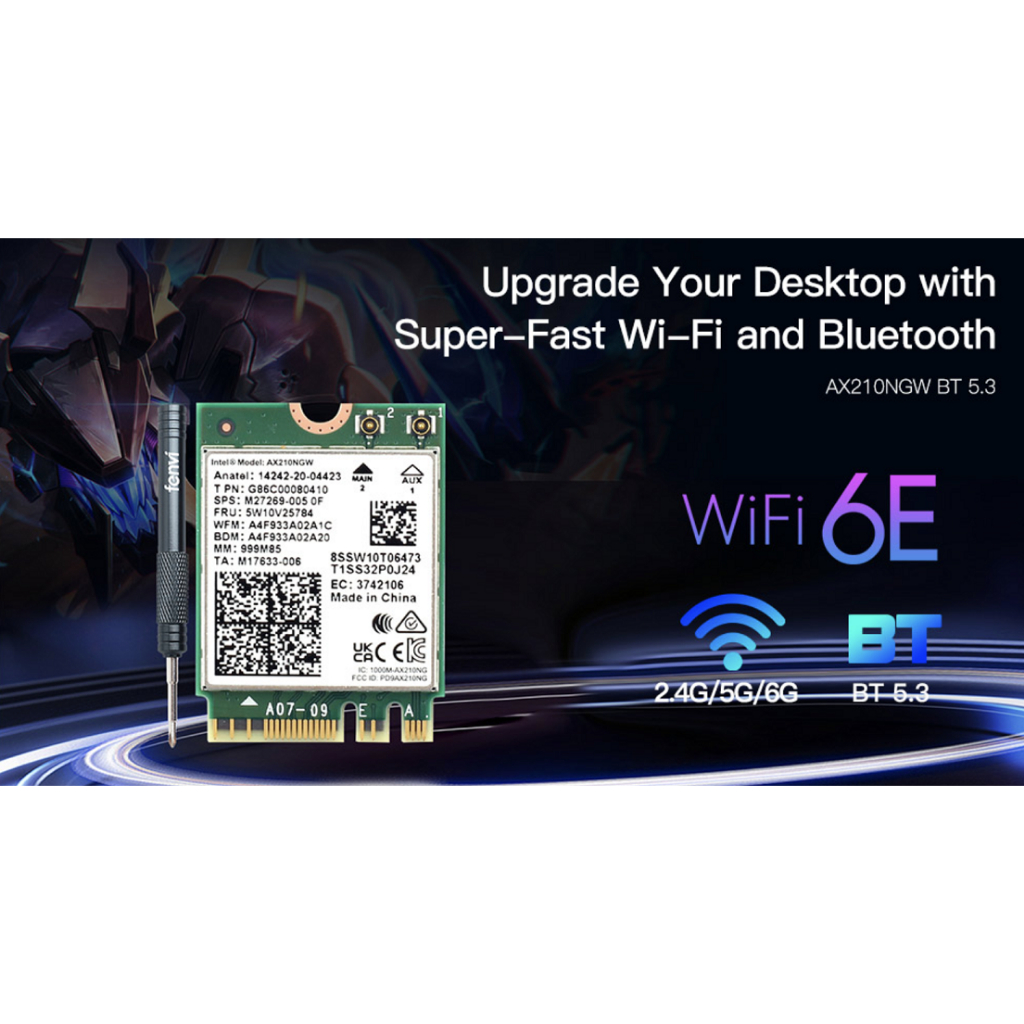 Intel AX210NGW m.2 Module WiFi 6E AX5400 + Bluetooth 5.3 ราคาถูก ...