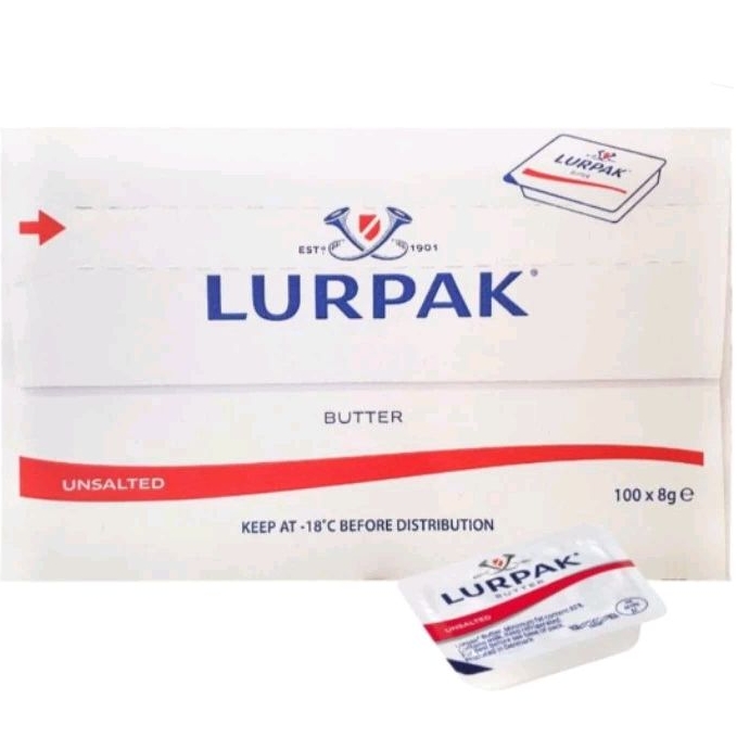 Lurpak Spreadable Unsalted Butter Portions 100 x 8g (800g) BBF: 19/03 ...