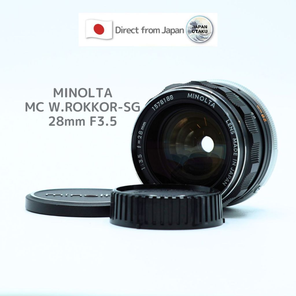 [Used in Japan] " Vintage Lens " Minolta MC W.ROKKOR-SG 28mm f/3.5 Minolta Released in 1973 ...