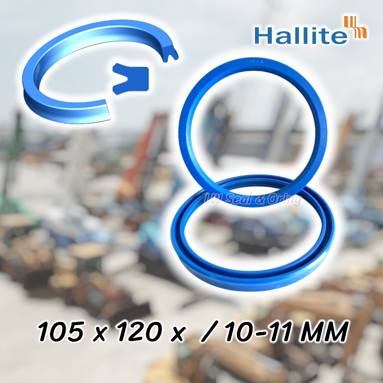 ซีลกันรั่ว U-cup 105x120/10-11MM ยี่ห้อHallite Seal ซีลกระบอกไฮดรอลิค ซีลยูคับ ซีลลูกสูบ ซีลแกน ...