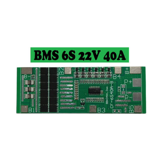 BMS Li-ion 3.7V 6S 22V 40A บอร์ตป้องกันแบตเตอรี่ | Shopee Thailand
