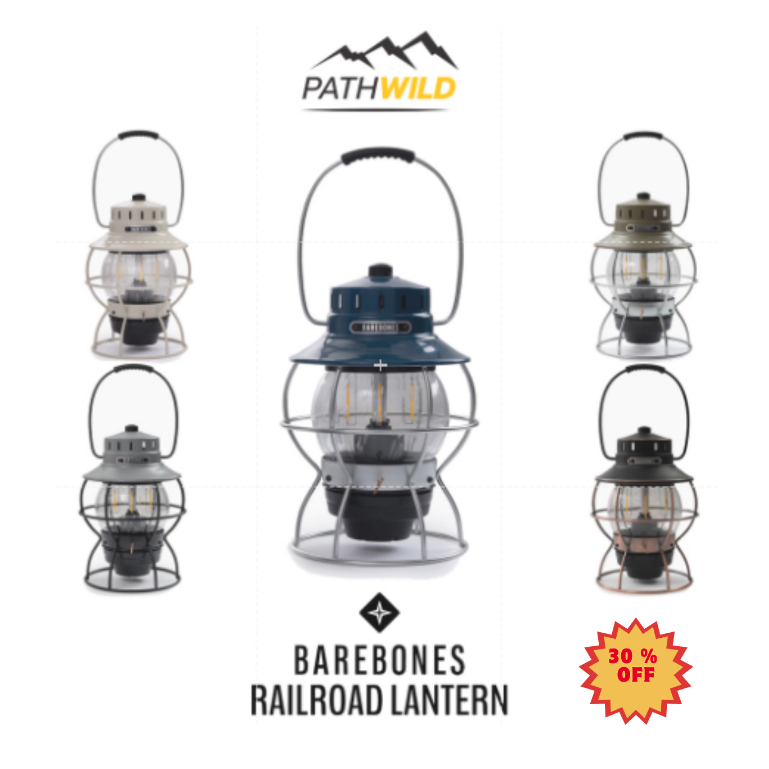 ตะเกียง LED BAREBONES RAILROAD LANTERN ปรับไฟด้วยการ DIM ให้แสงสี WARM LIGHT สร้างบรรยากาศอบอุ่น ...