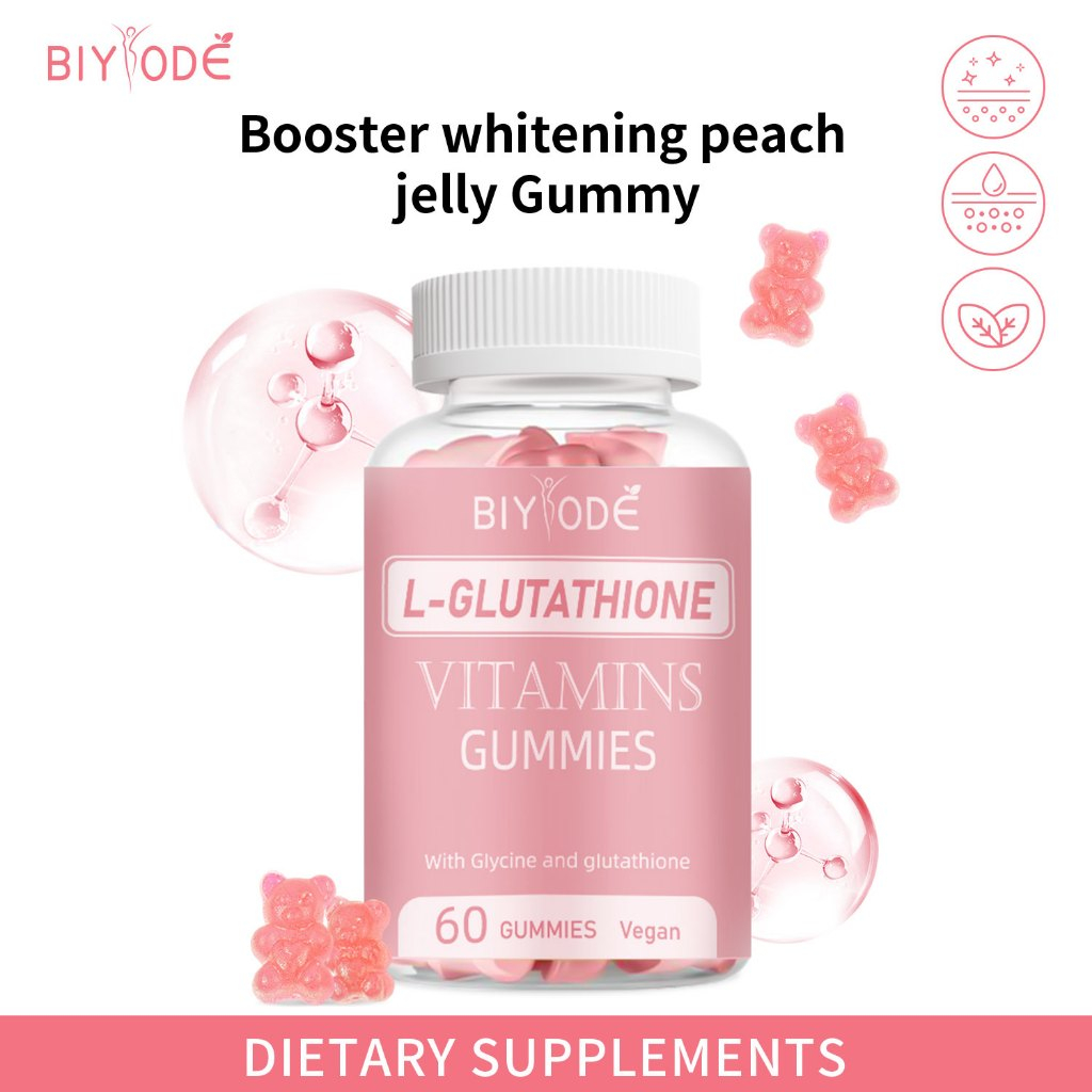BIYODE SKIN GUMMIES Whitening Gluta Collagen Biotin Zinc Vitamin C D E ...