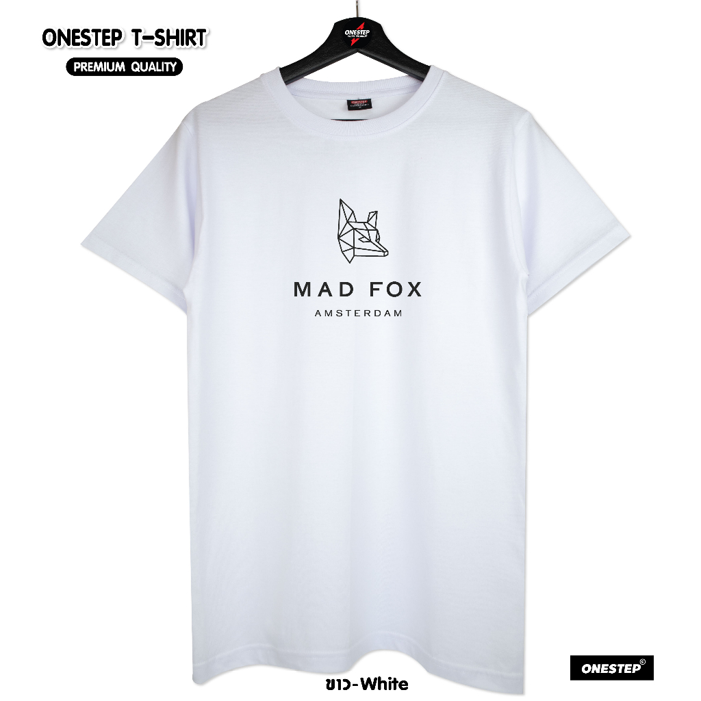 เสื้อยืดลาย MAD FOX ผ้า cotton 100% อย่างดี (no.25) | Shopee Thailand