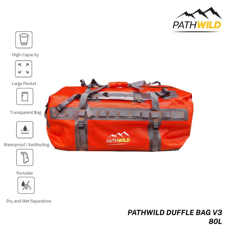 PATHWILD DUFFLE BAG 80L V3 กระเป๋าดัฟเฟิล จุได้ 80 ลิตร | Shopee Thailand
