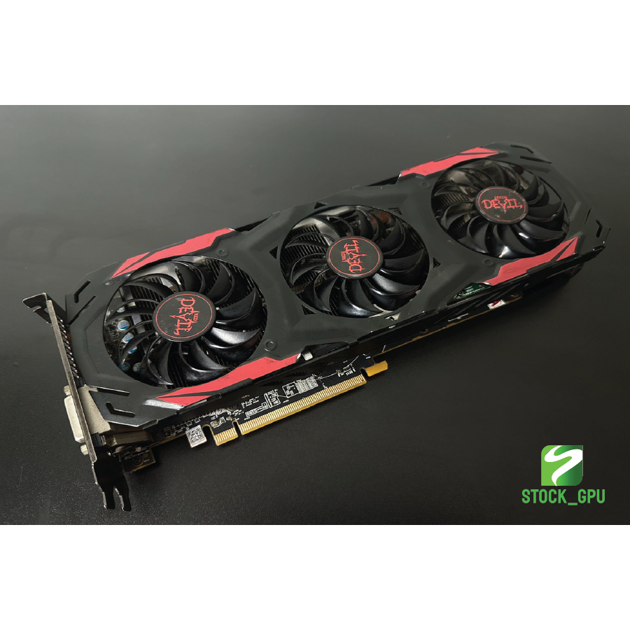 powercolor red devil rx570 4gb หรือ พอร์ทต่อจอแบบ HDMI X1 DVI X 1 DP X ...
