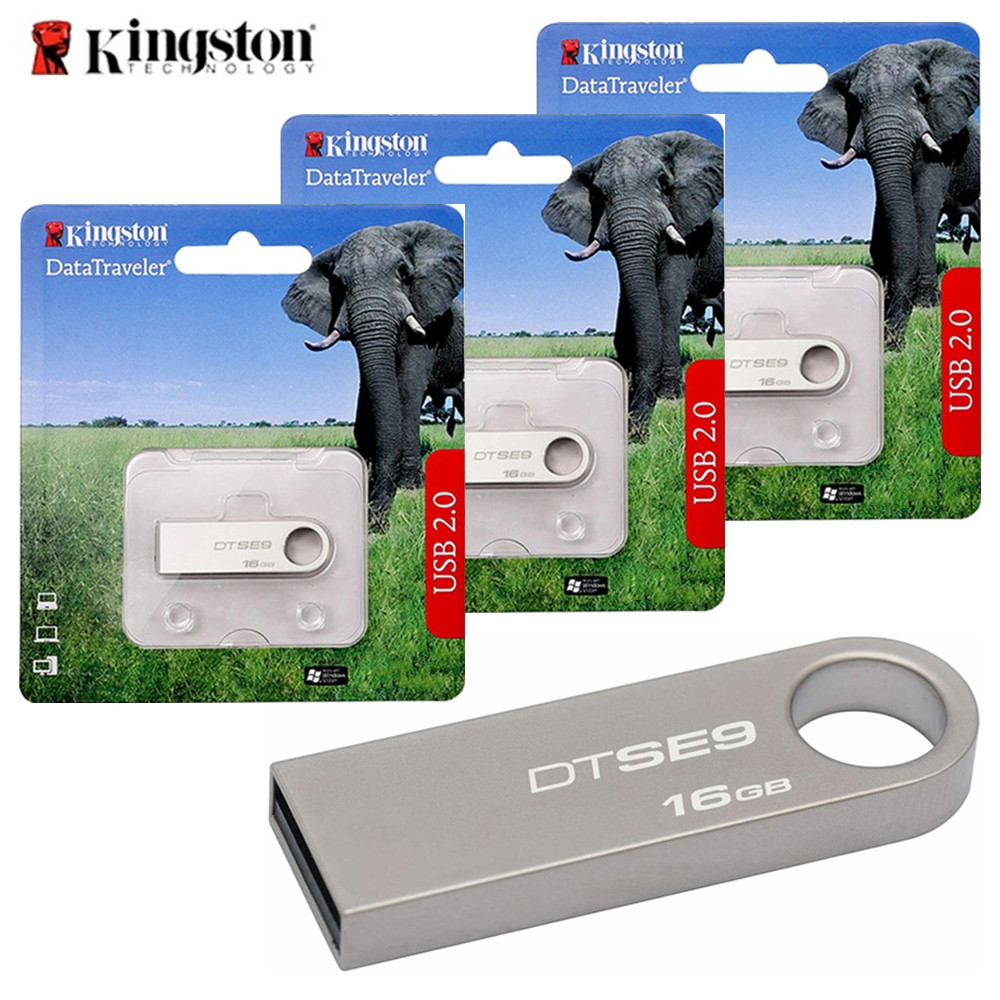 Kingston แฟลชไดรฟ์ USB 2.0 แบบโลหะ ขนาด 1GB 2GB 4GB 8GB 16GB 32GB 64GB 128GB 1TB | Shopee Thailand