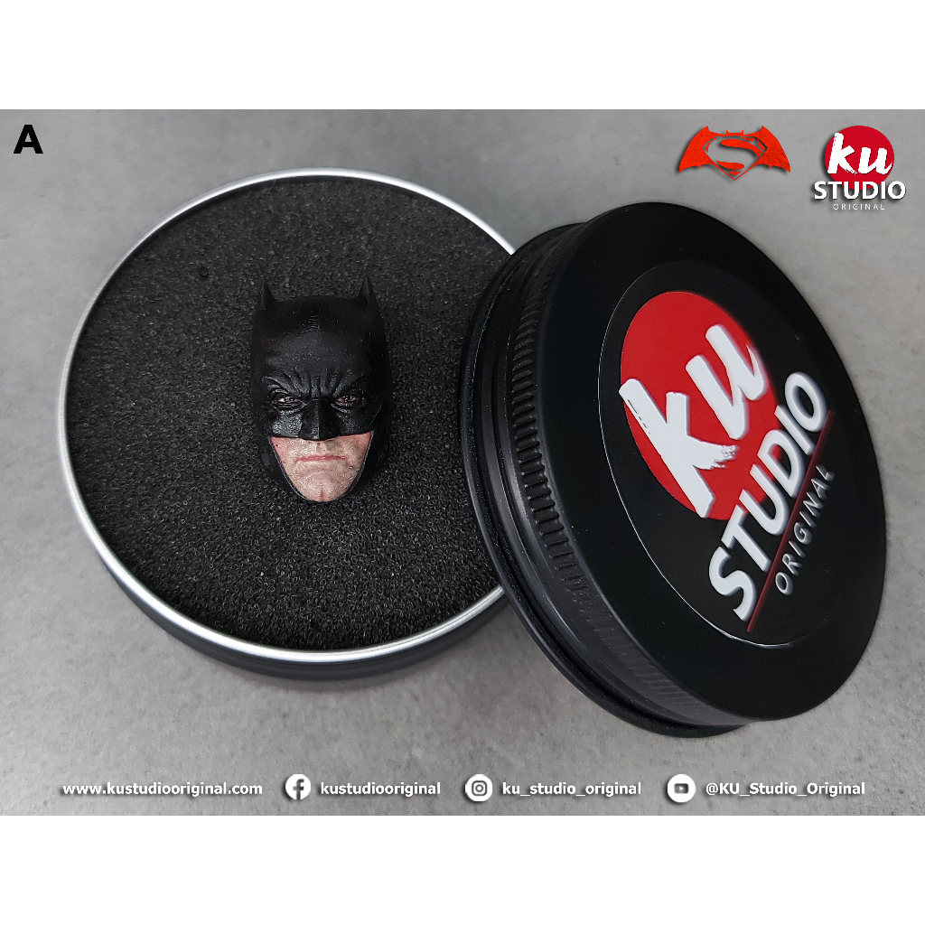 หัวเพ้นท์ Batman Batfleck BvS Head Sculpt 1/12 | Shopee Thailand