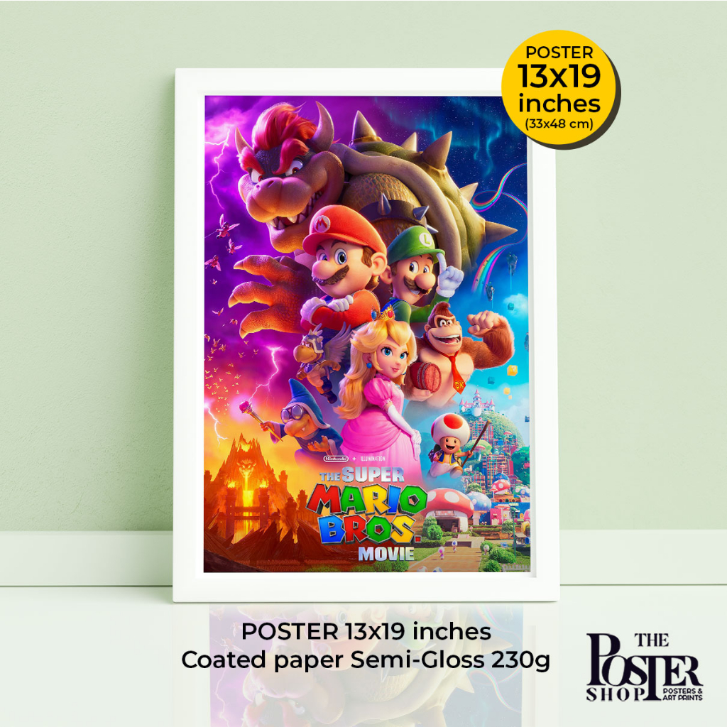 The Super Mario Bros Poster โปสเตอร์แอนิเมชั่นที่สร้างจากเกมมาริโอ้ ภาพ ...