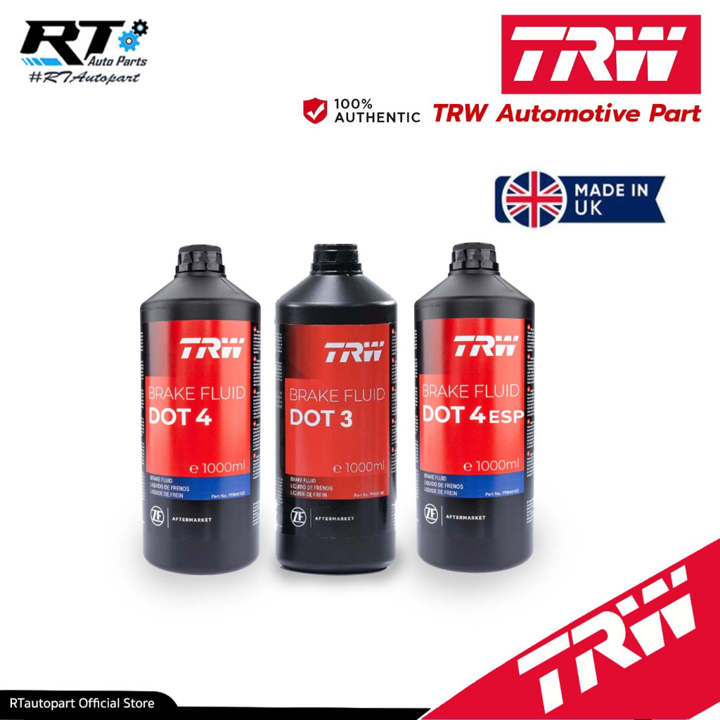 TRW น้ำมันเบรคสังเคราะห์ DOT3 / DOT4 / DOT4 ESP น้ำมันเบรก น้ำมันเบรค ...