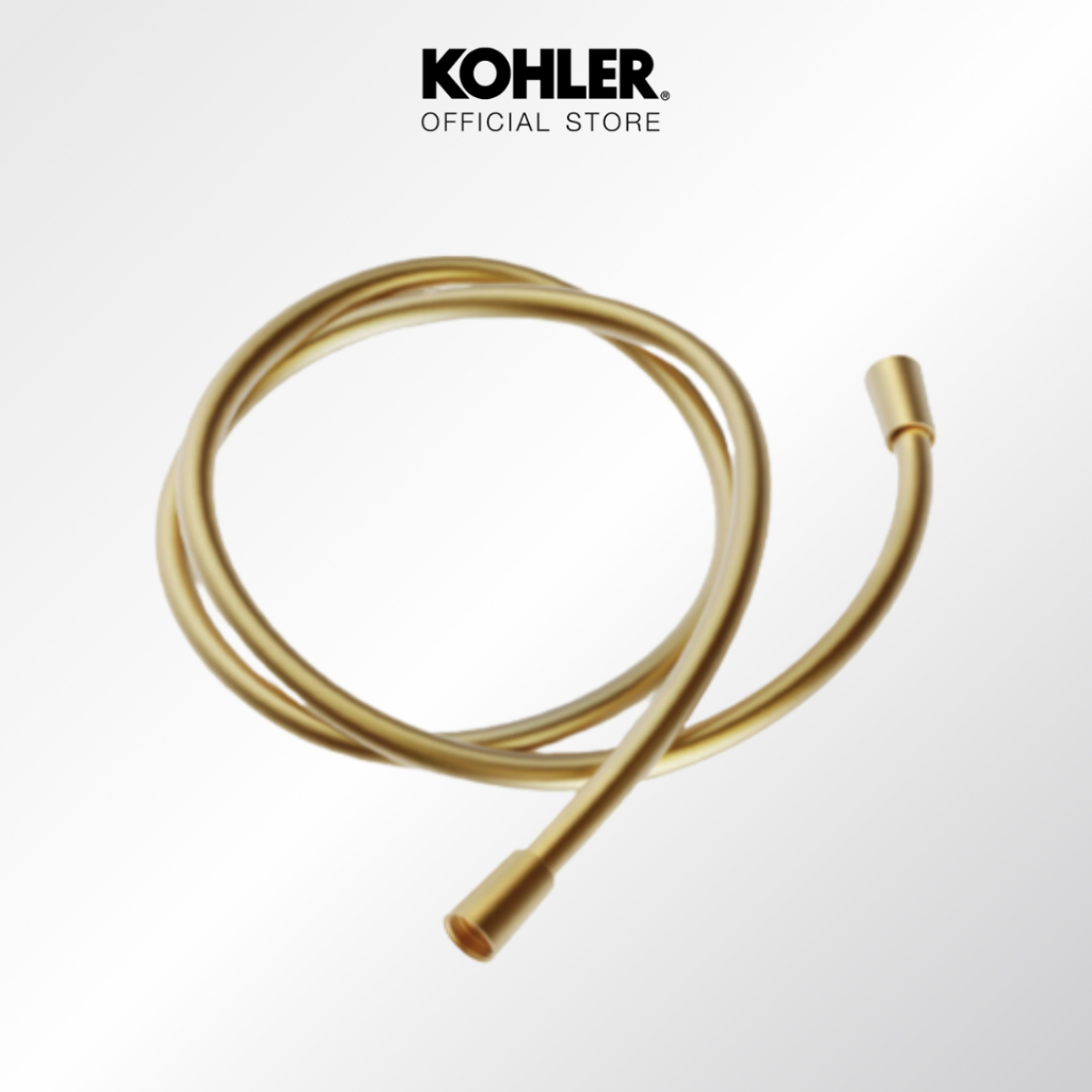 KOHLER Shower hose สายฝักบัวสายอ่อน ยาว 1.5 เมตร สีทองเหลืองปัดลาย K ...