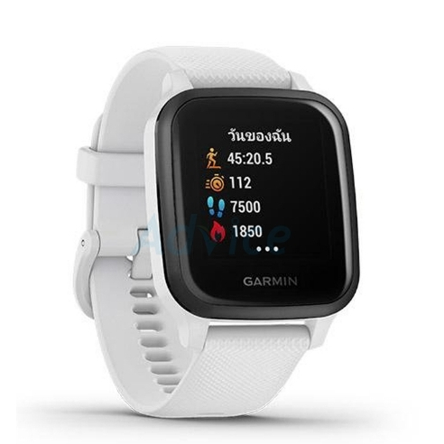 SMARTWATCH GARMIN VENU SQ, NFC, MUSIC, WHITE/SLATE | Shopee Thailand