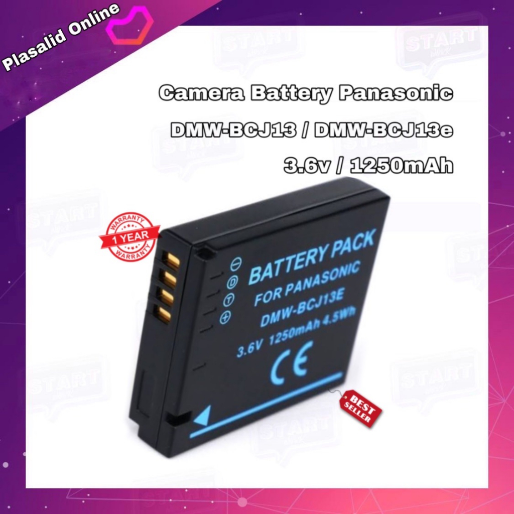 แบตเตอรี่กล้อง Camera Battery Panasonic DMW-BCJ13 / DMW-BCJ13e (3.6v/1250mAh) Li-ion Battery รับ ...