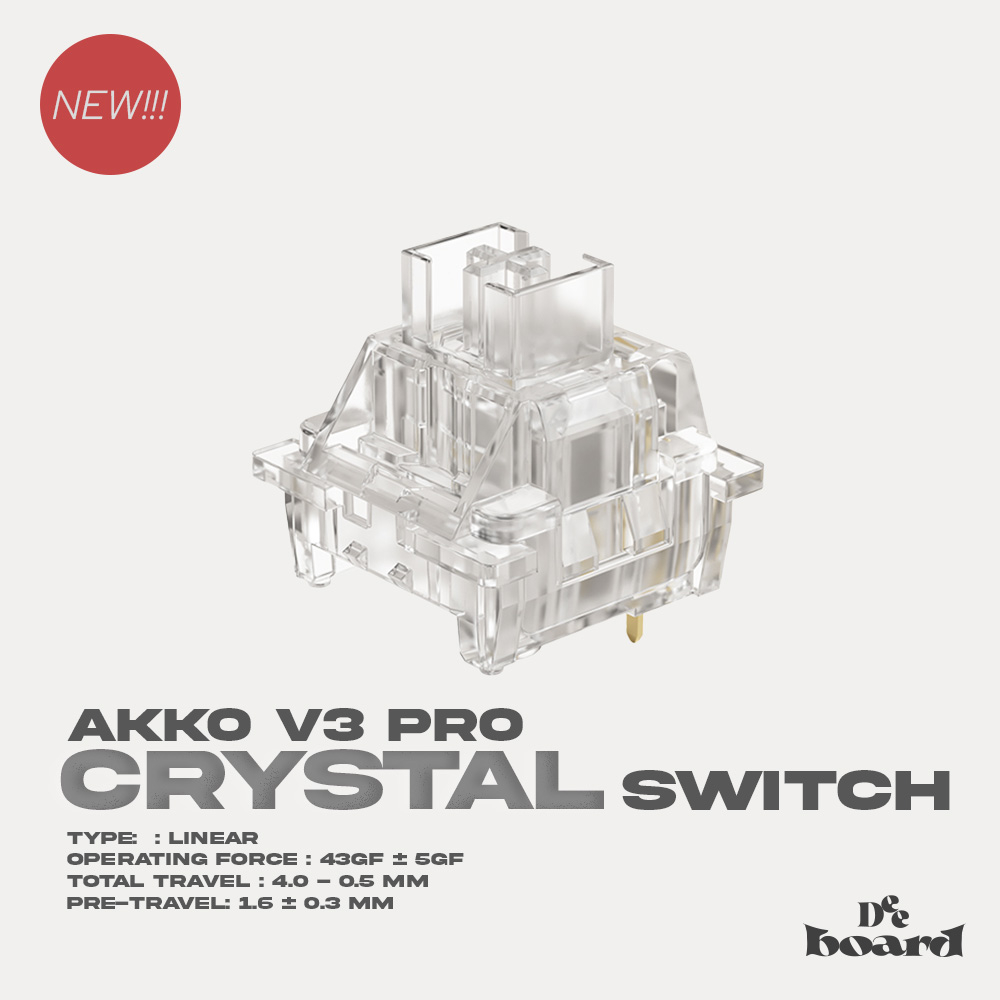 Akko V3 Crystal Pro Switch (45pcs) สวิตช์คีย์บอร์ด Mechanical ใหม่ ...