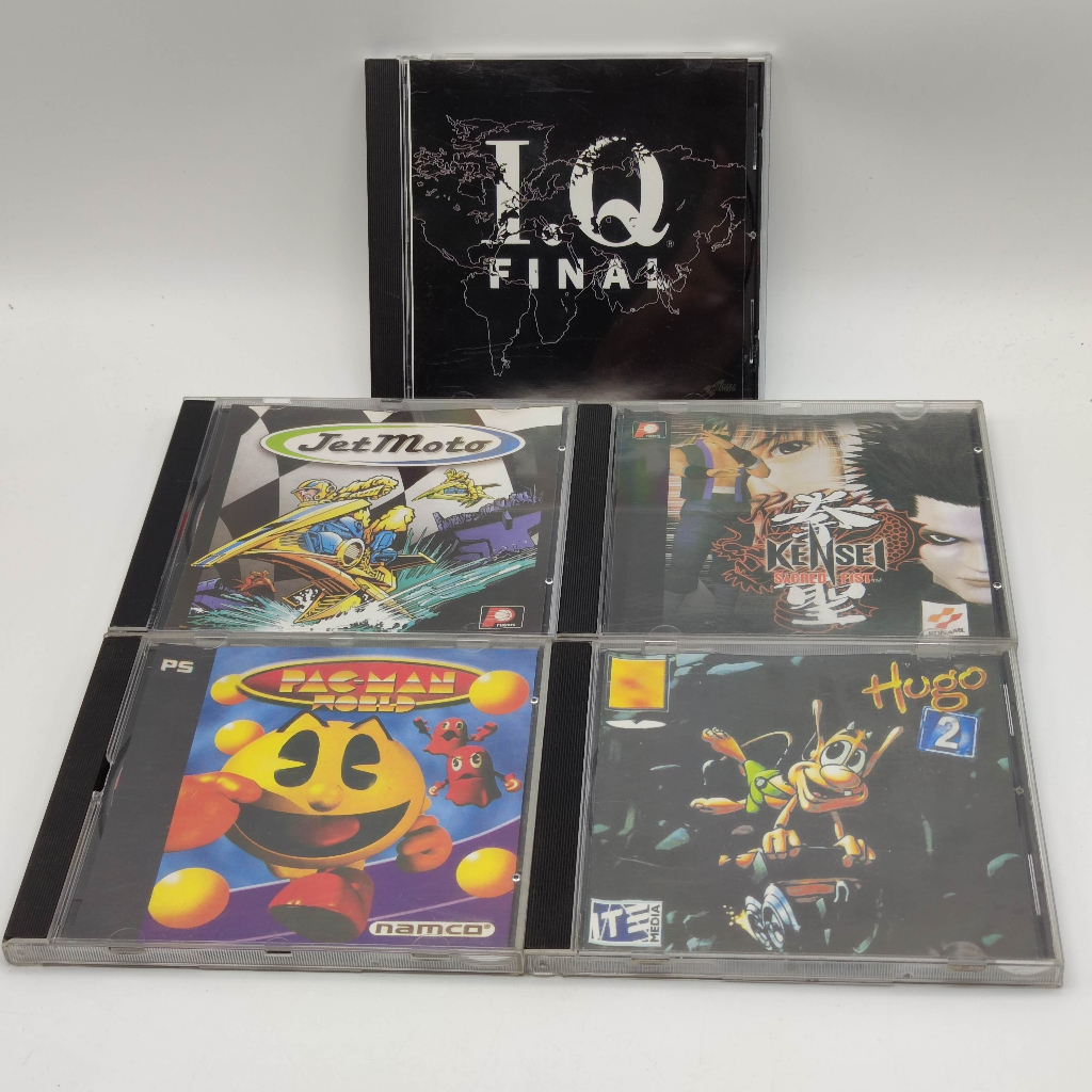 PS1 SET G10 แผ่นก๊อปปั้ม 5 เกม [bootleg] แผ่นสภาพดี มีรอยนิดหน่อย HUGO ...
