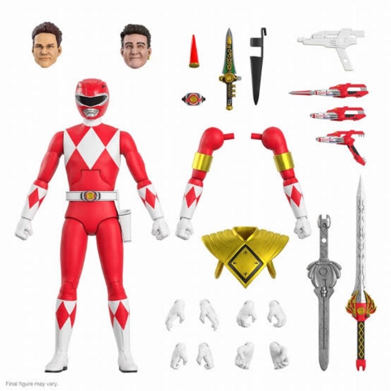 Super 7 Power Rangers Ultimate Red Ranger | Shopee Thailand