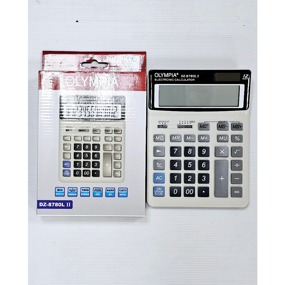เครื่องคิดเลข โอลิมเปีย OLYMPIA DZ-8780L | Shopee Thailand